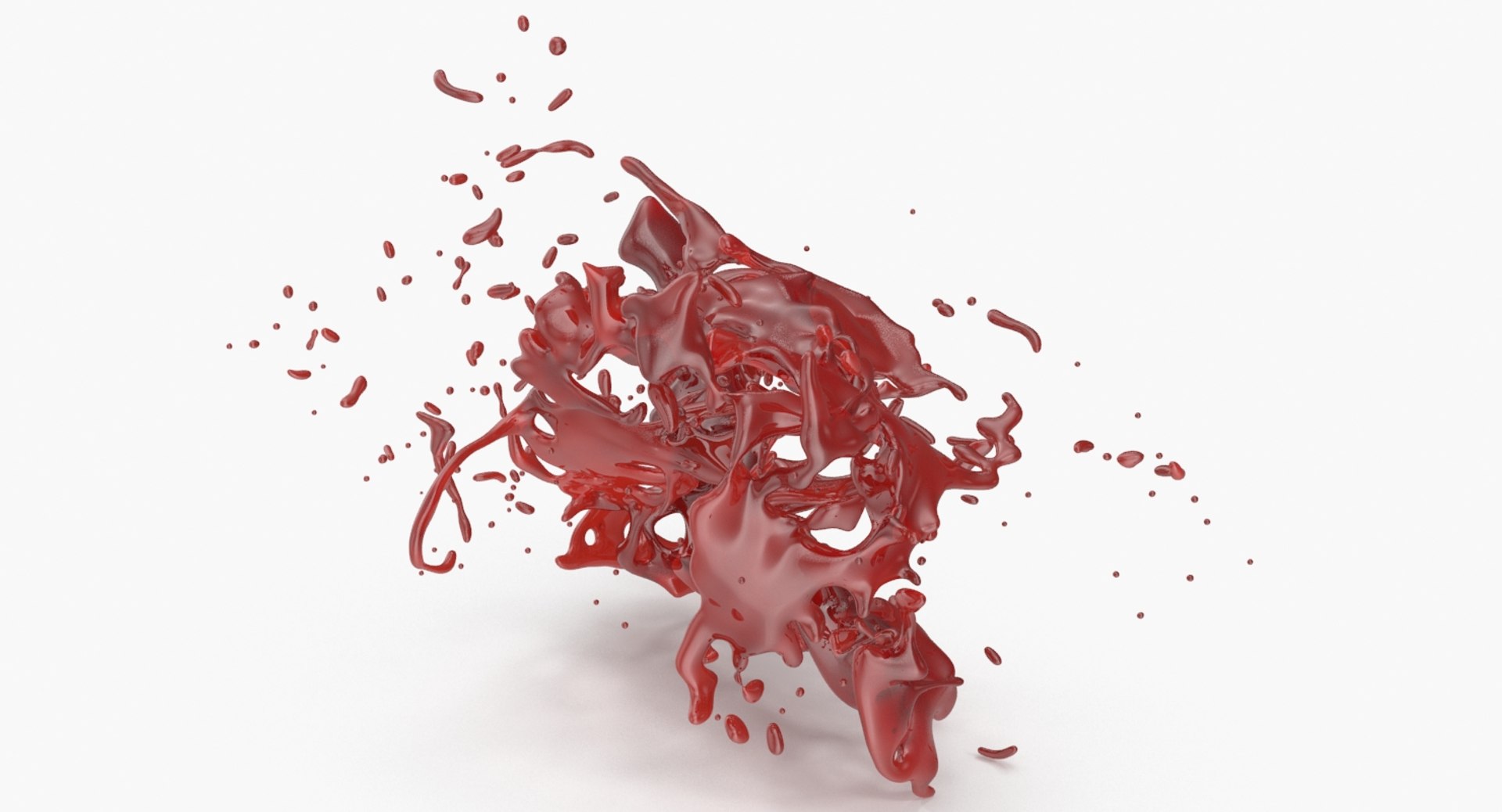 Realistic Blood Splash Model - TurboSquid 1211429