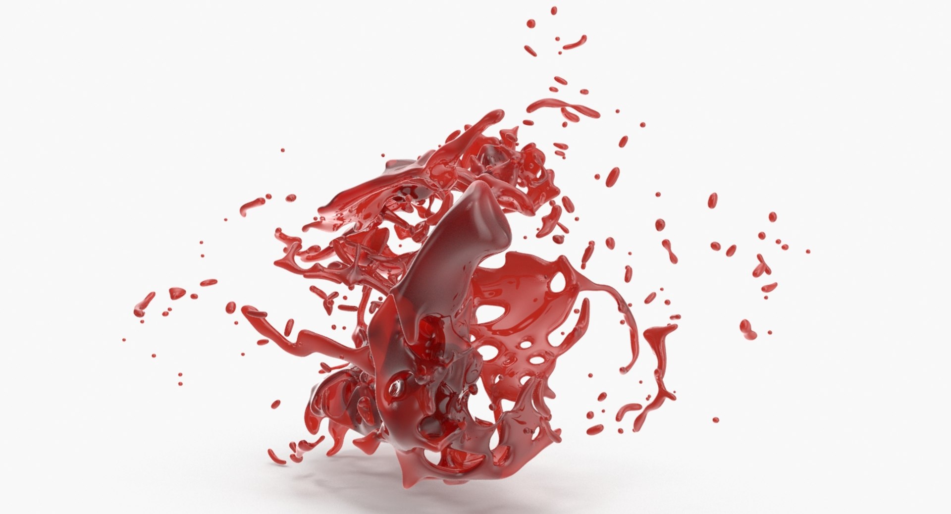 Realistic Blood Splash Model - TurboSquid 1211429