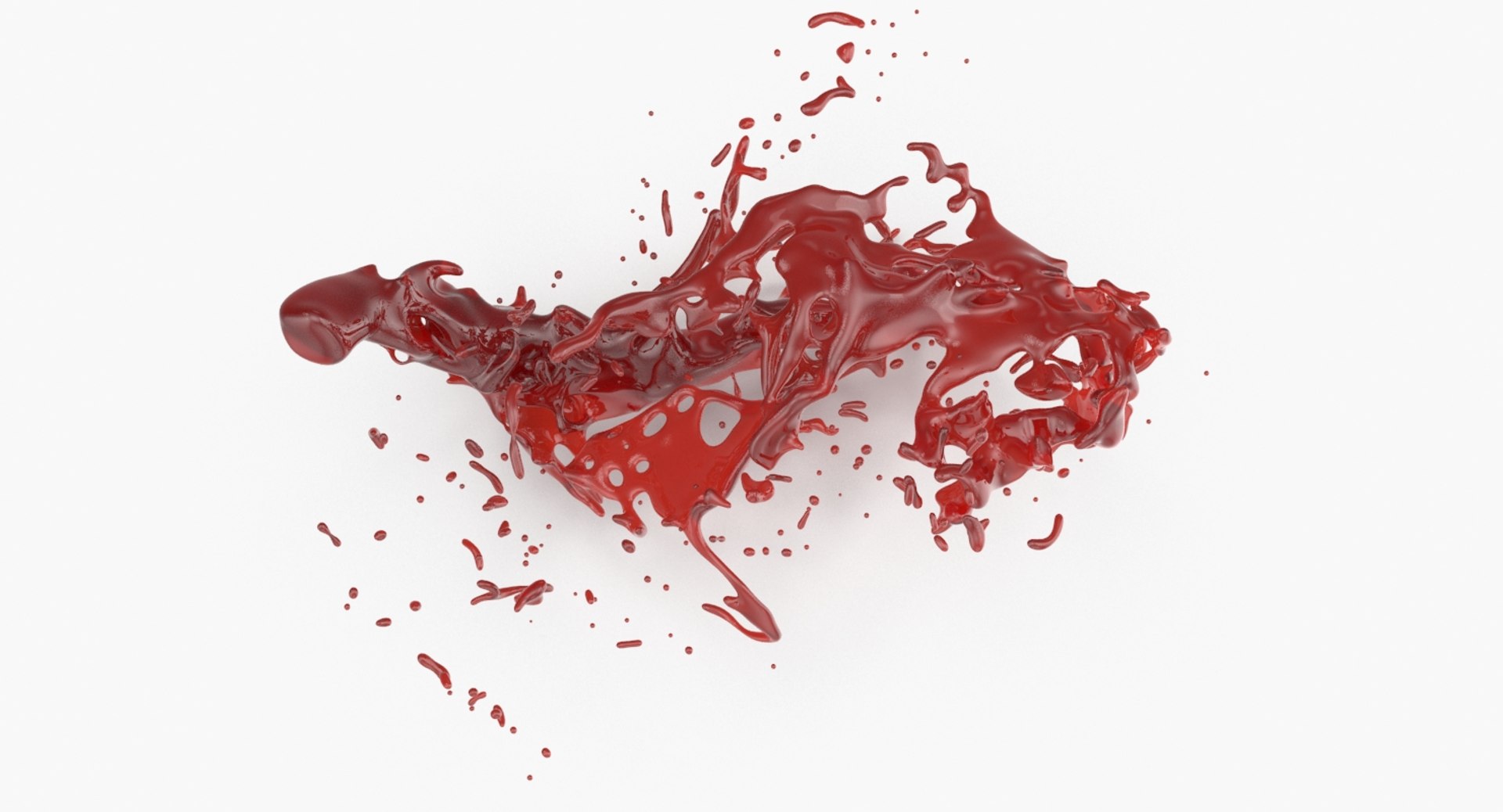 Realistic Blood Splash Model - TurboSquid 1211429
