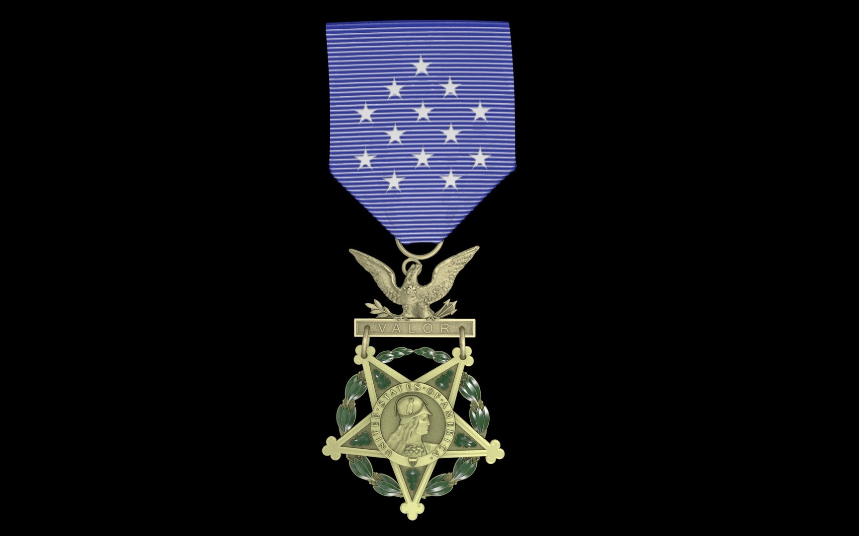 3D US Medals Set Model - TurboSquid 2195065