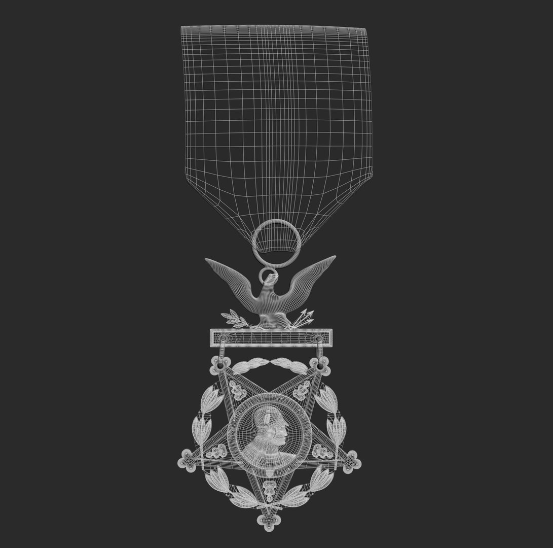 3D US Medals Set Model - TurboSquid 2195065