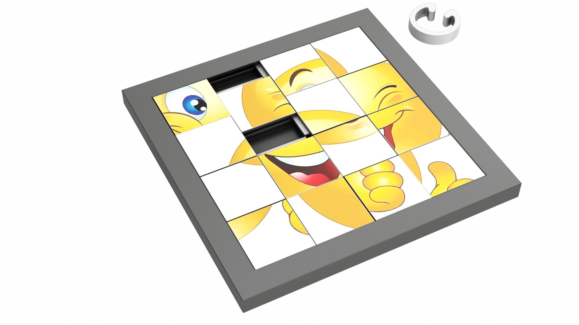 3D Sliding Puzzle - TurboSquid 1707757