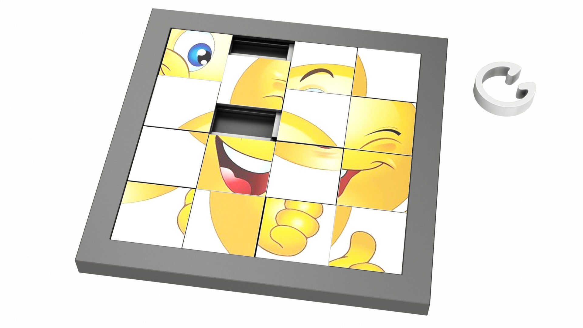 3D Sliding Puzzle - TurboSquid 1707757