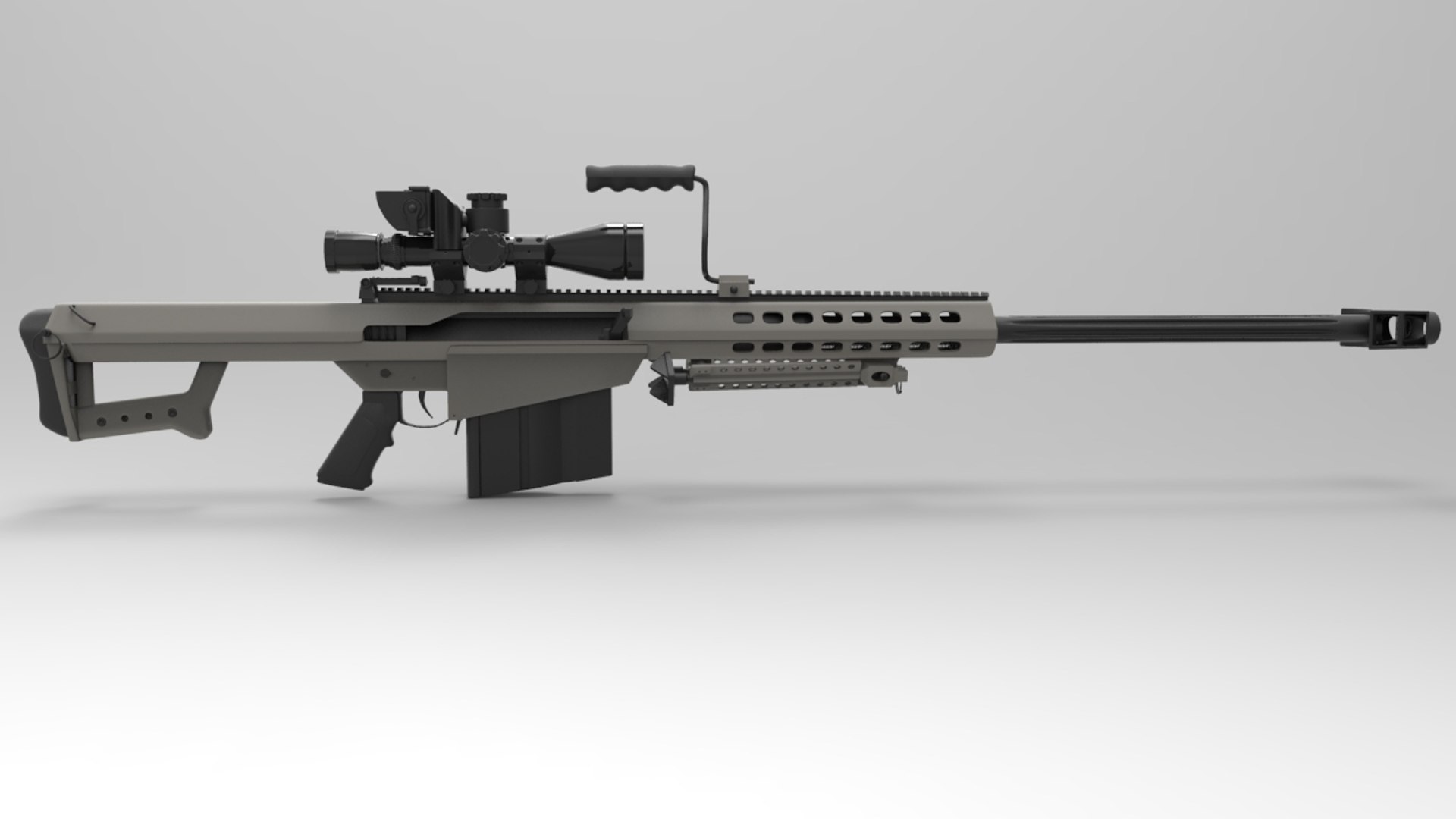 Sniper rifle 3D model - TurboSquid 953659