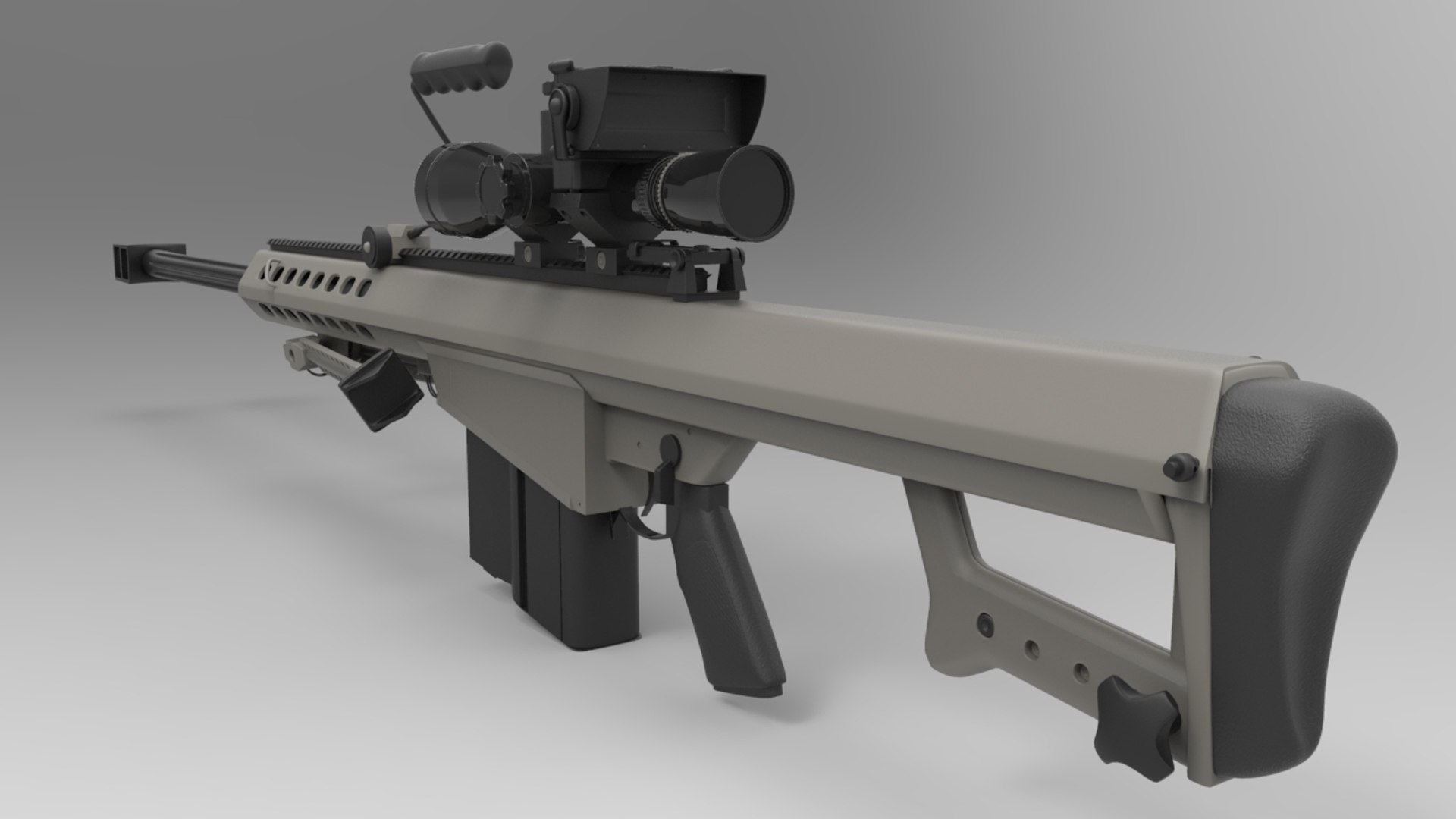 Sniper rifle 3D model - TurboSquid 953659