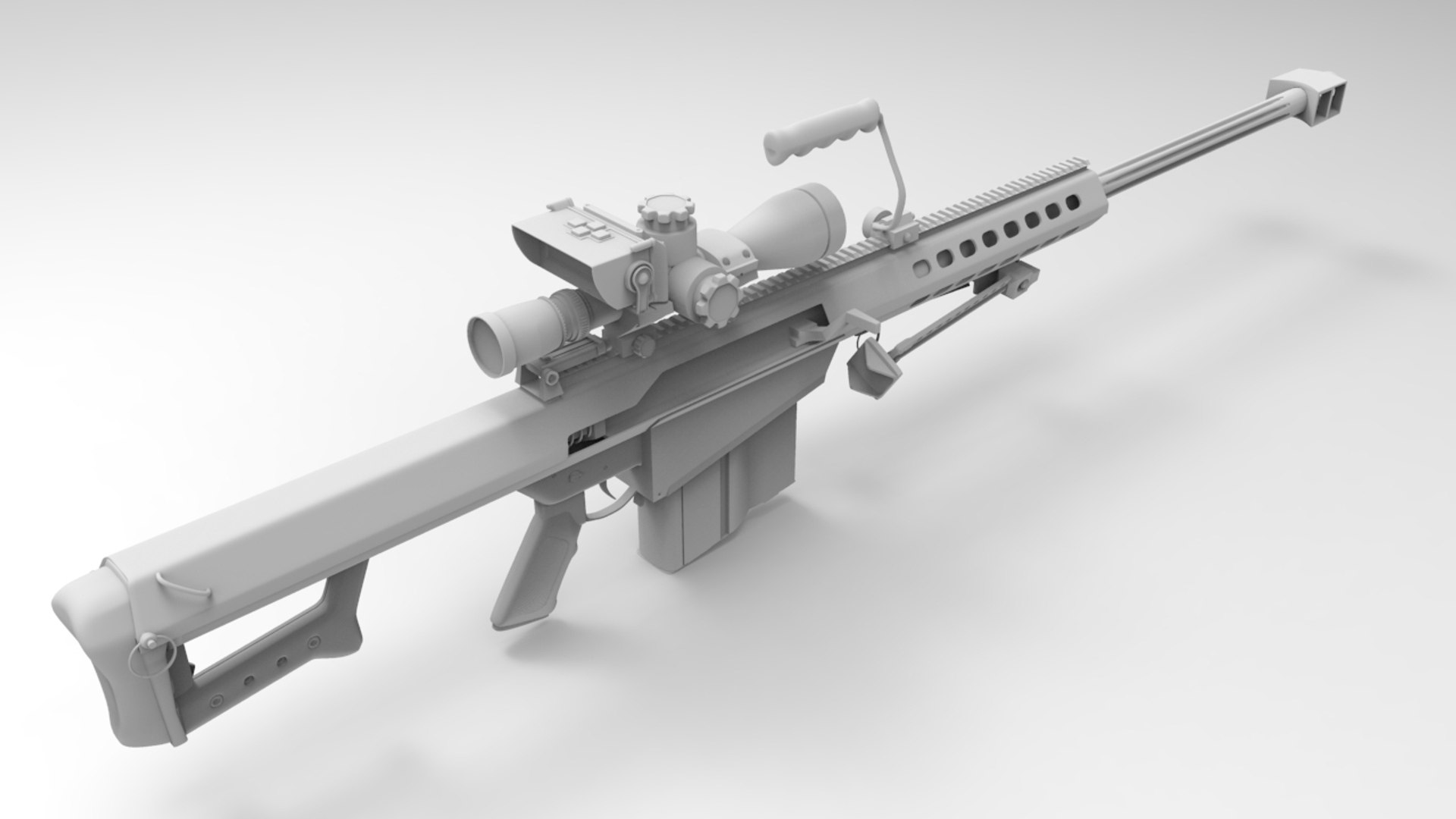 Sniper rifle 3D model - TurboSquid 953659