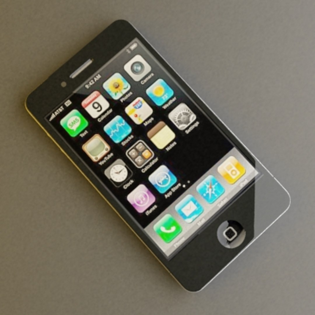 3d model phone 4 g