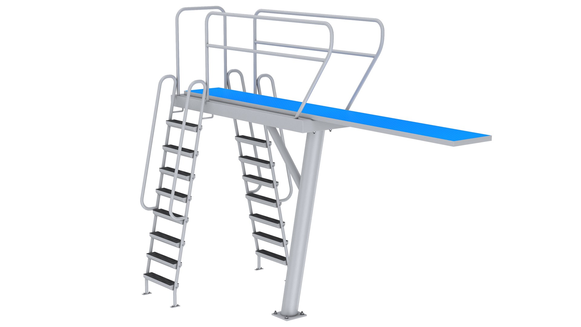 3D Pool Starting Block And Diving Board - TurboSquid 2294103