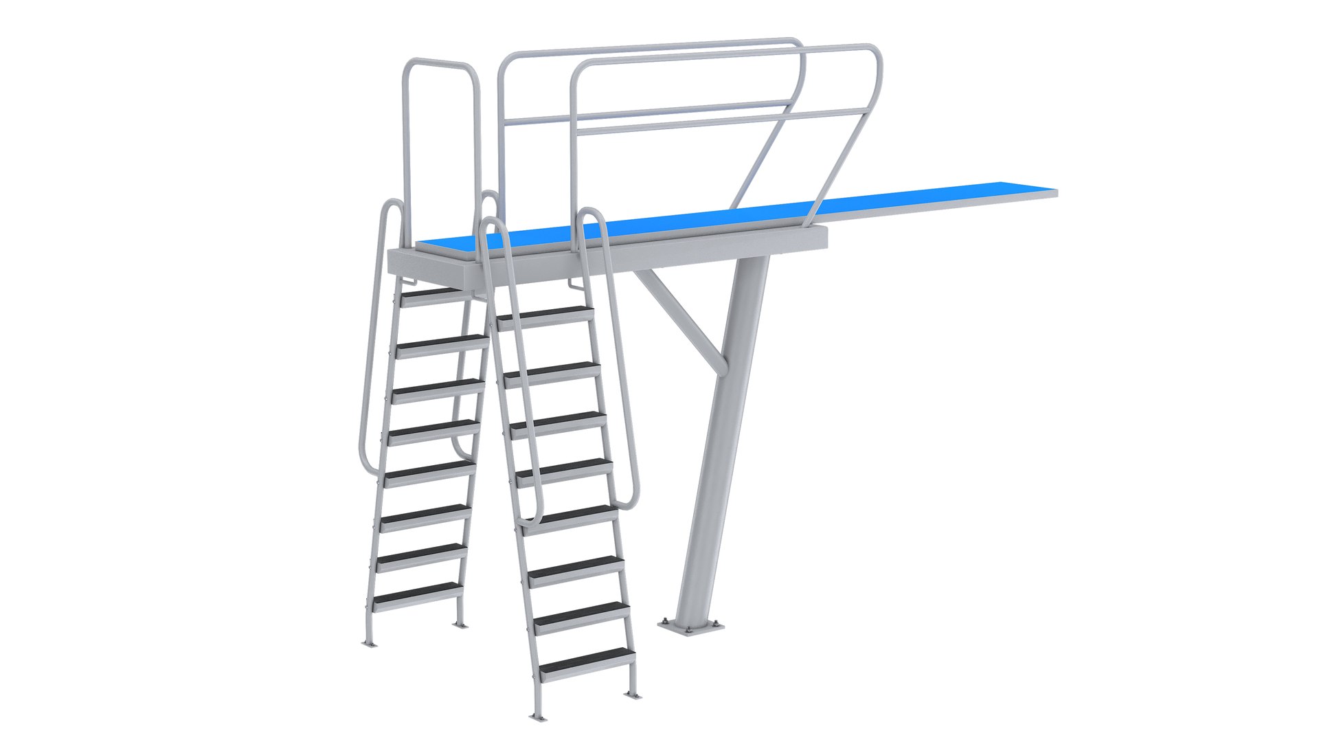 3D Pool Starting Block And Diving Board - TurboSquid 2294103