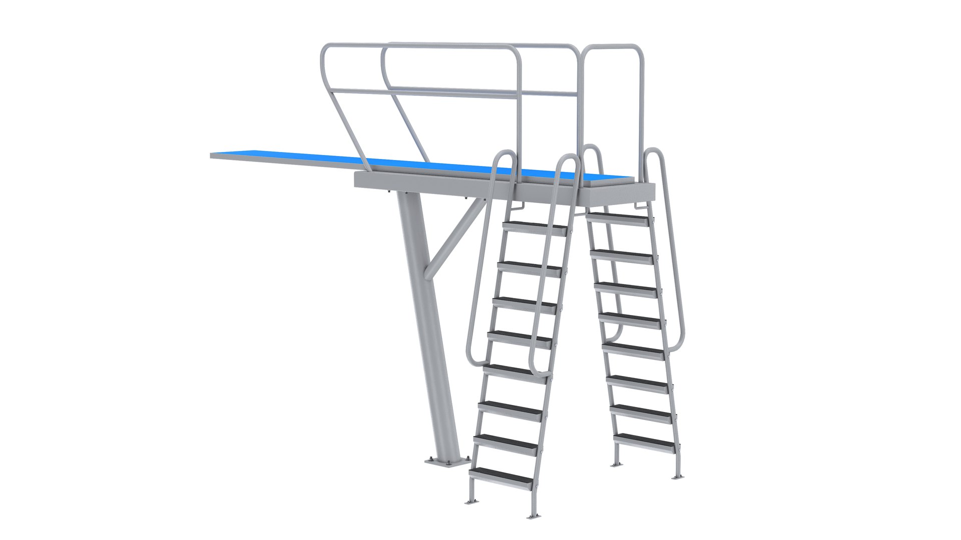 3D Pool Starting Block And Diving Board - TurboSquid 2294103