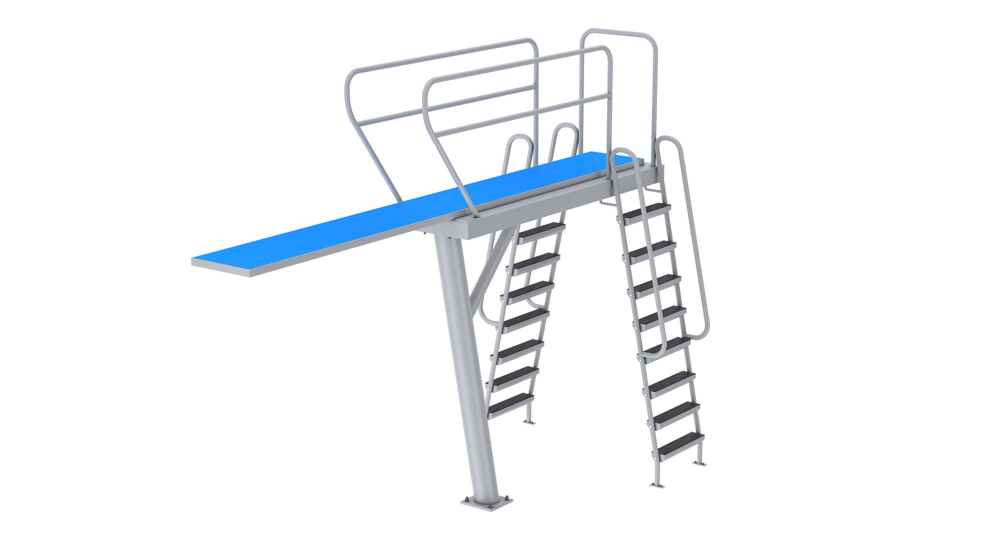 3D Pool Starting Block And Diving Board - TurboSquid 2294103