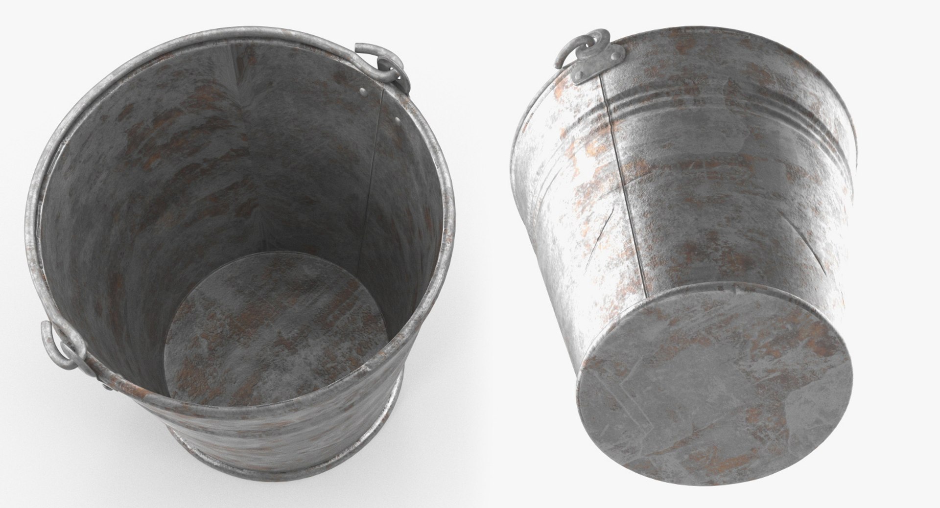 Old Metal Bucket 3D Model - TurboSquid 1306777