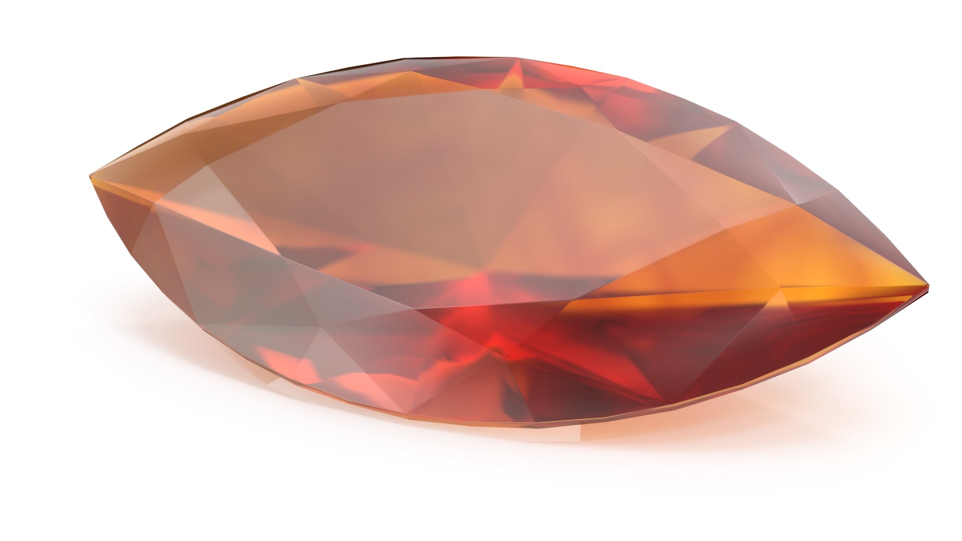 Marquise Cut Amber Model - TurboSquid 1821784