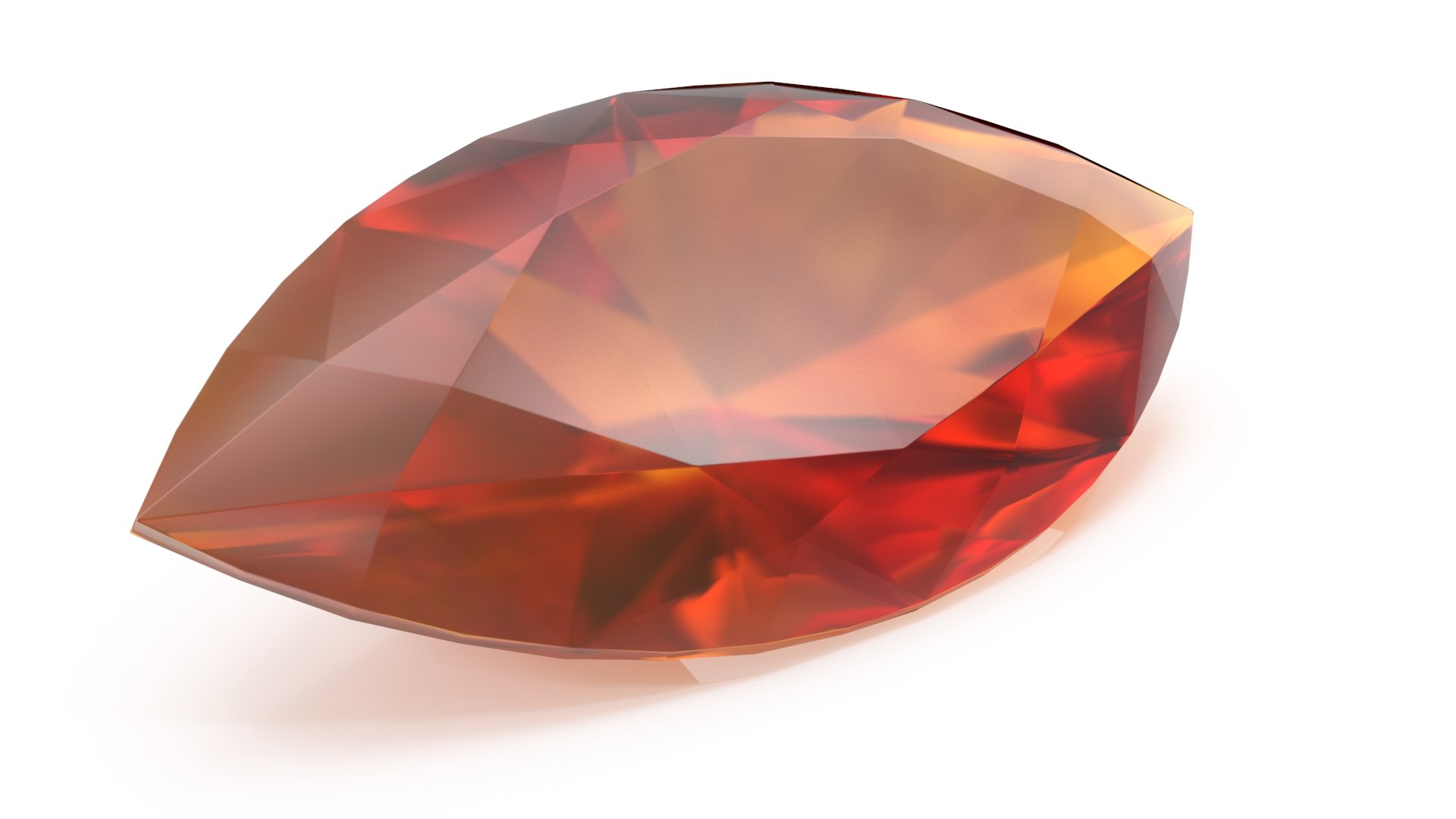 Marquise Cut Amber Model - TurboSquid 1821784