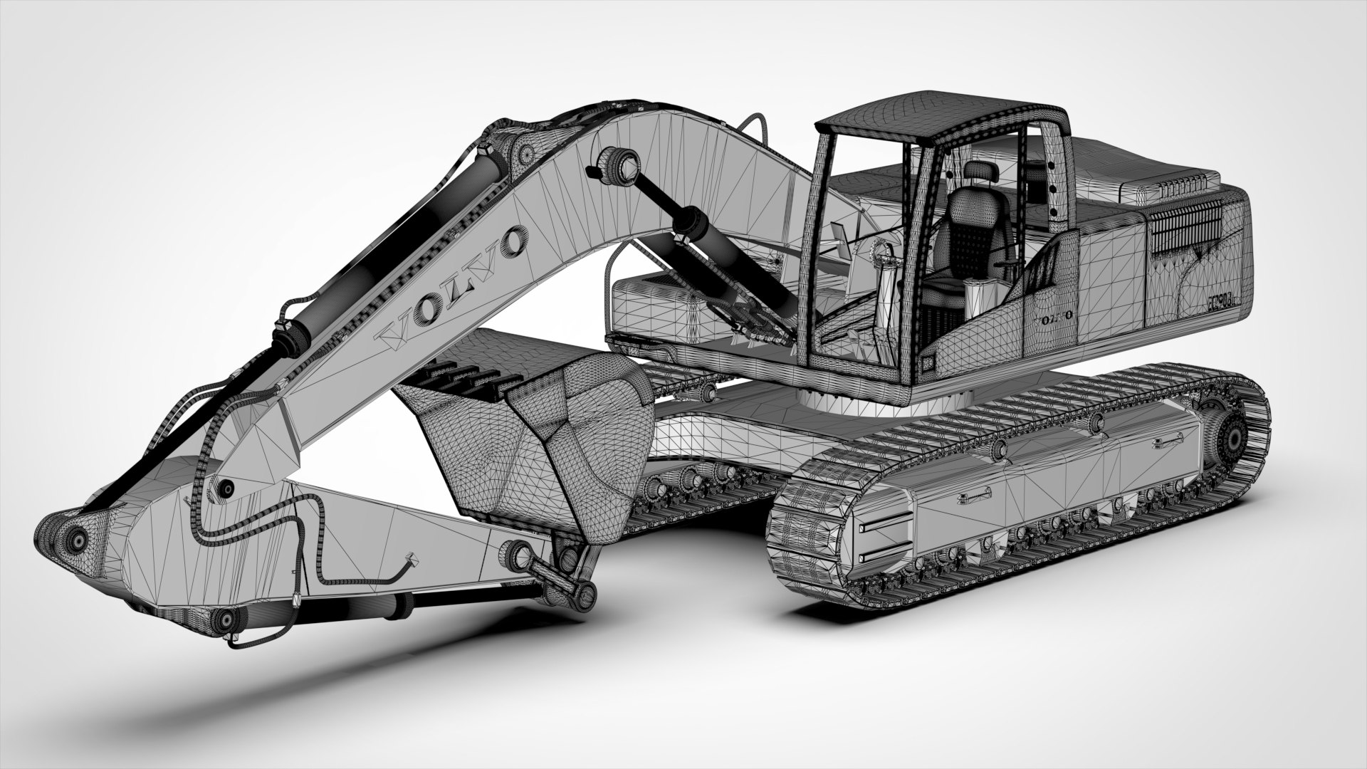 3D Volvo EC 290 Excavator - TurboSquid 2343918