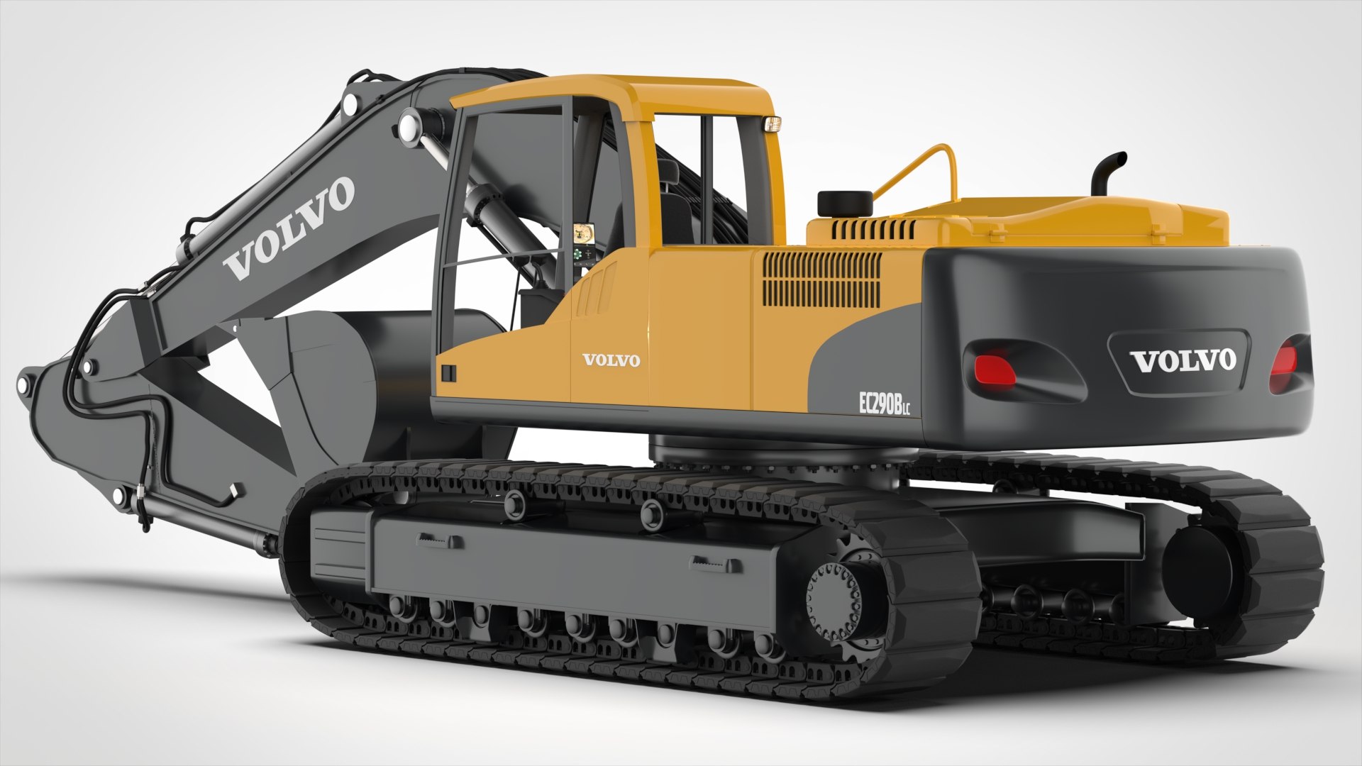 3D Volvo EC 290 Excavator - TurboSquid 2343918