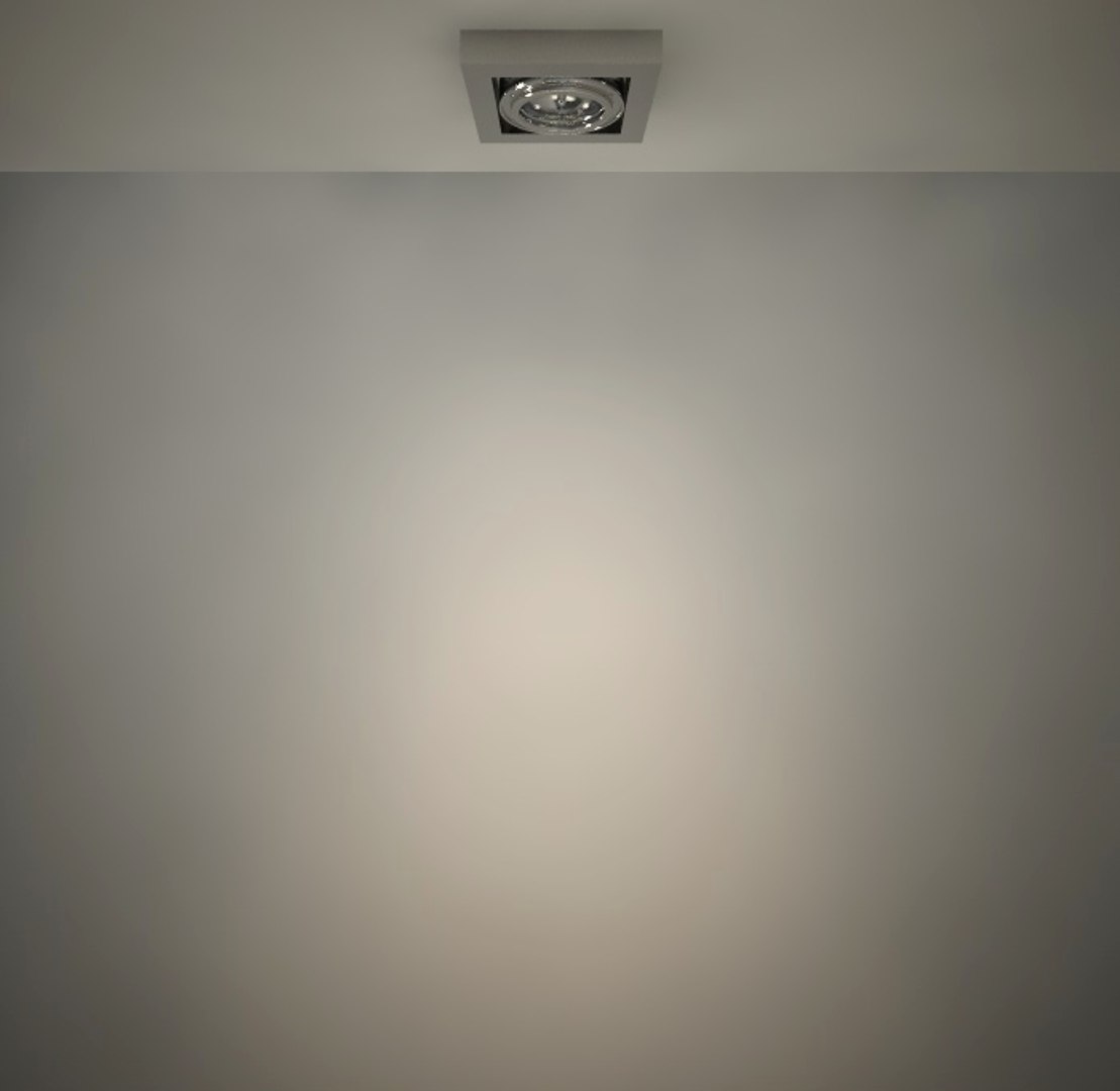 3d Model Of Ies Light Realistic Lamp