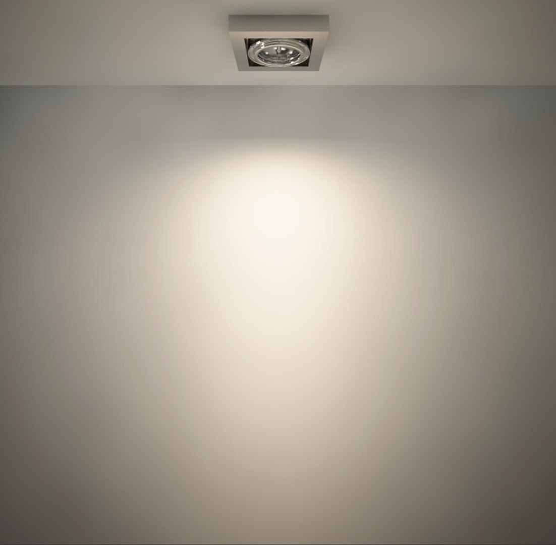 3d Model Of Ies Light Realistic Lamp