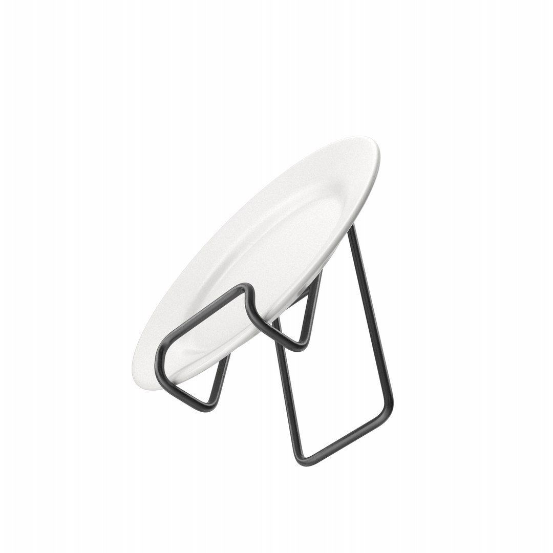 Plate Stand With Ceramic Plate 3D model - TurboSquid 2068643
