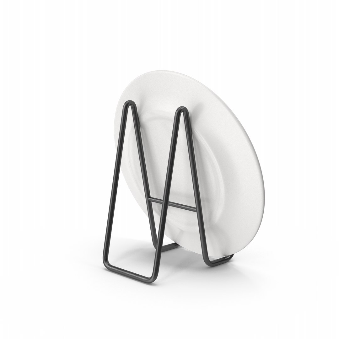 Plate Stand With Ceramic Plate 3D model - TurboSquid 2068643