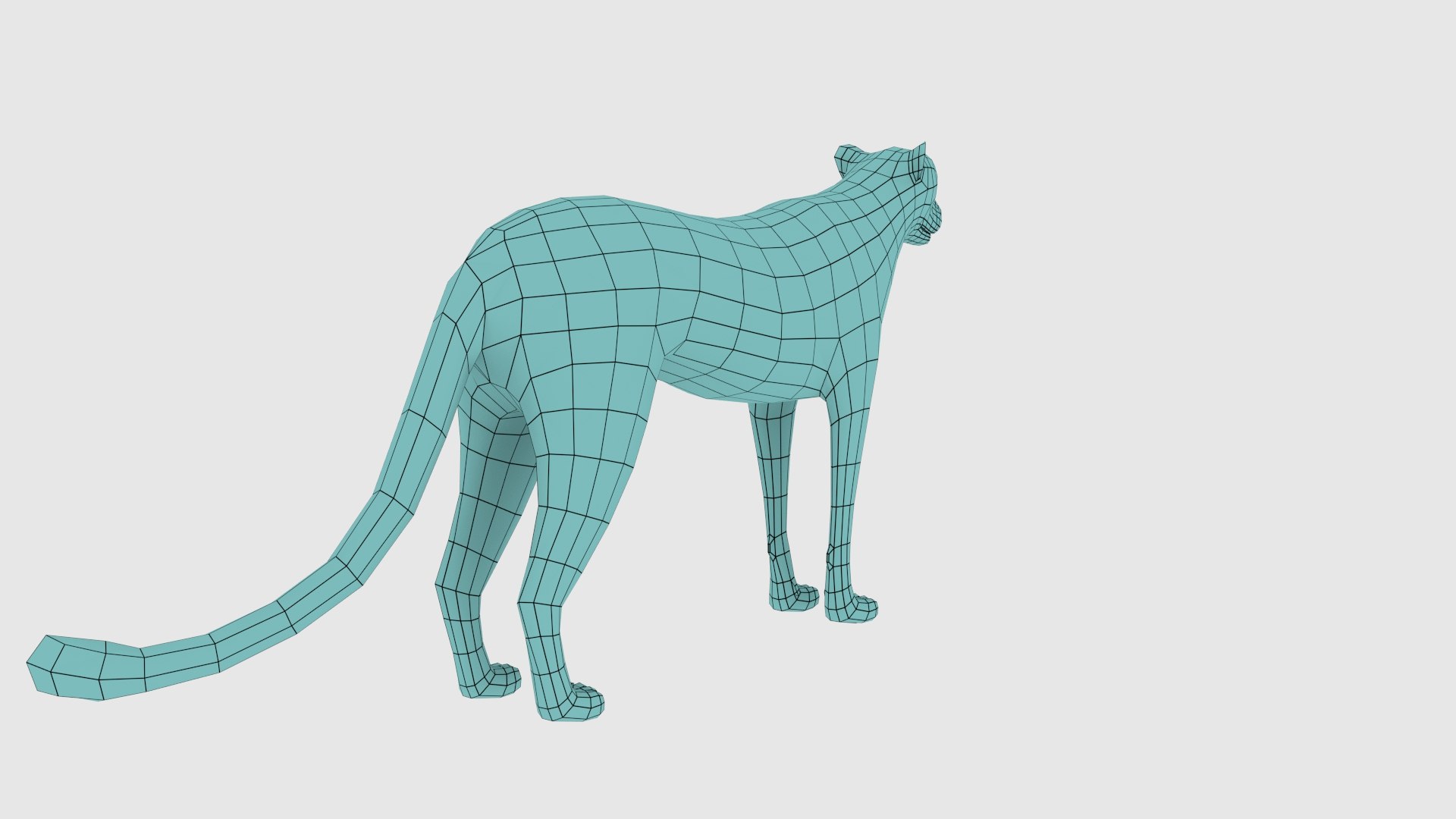 3D Cheetah Low Poly - TurboSquid 1744389