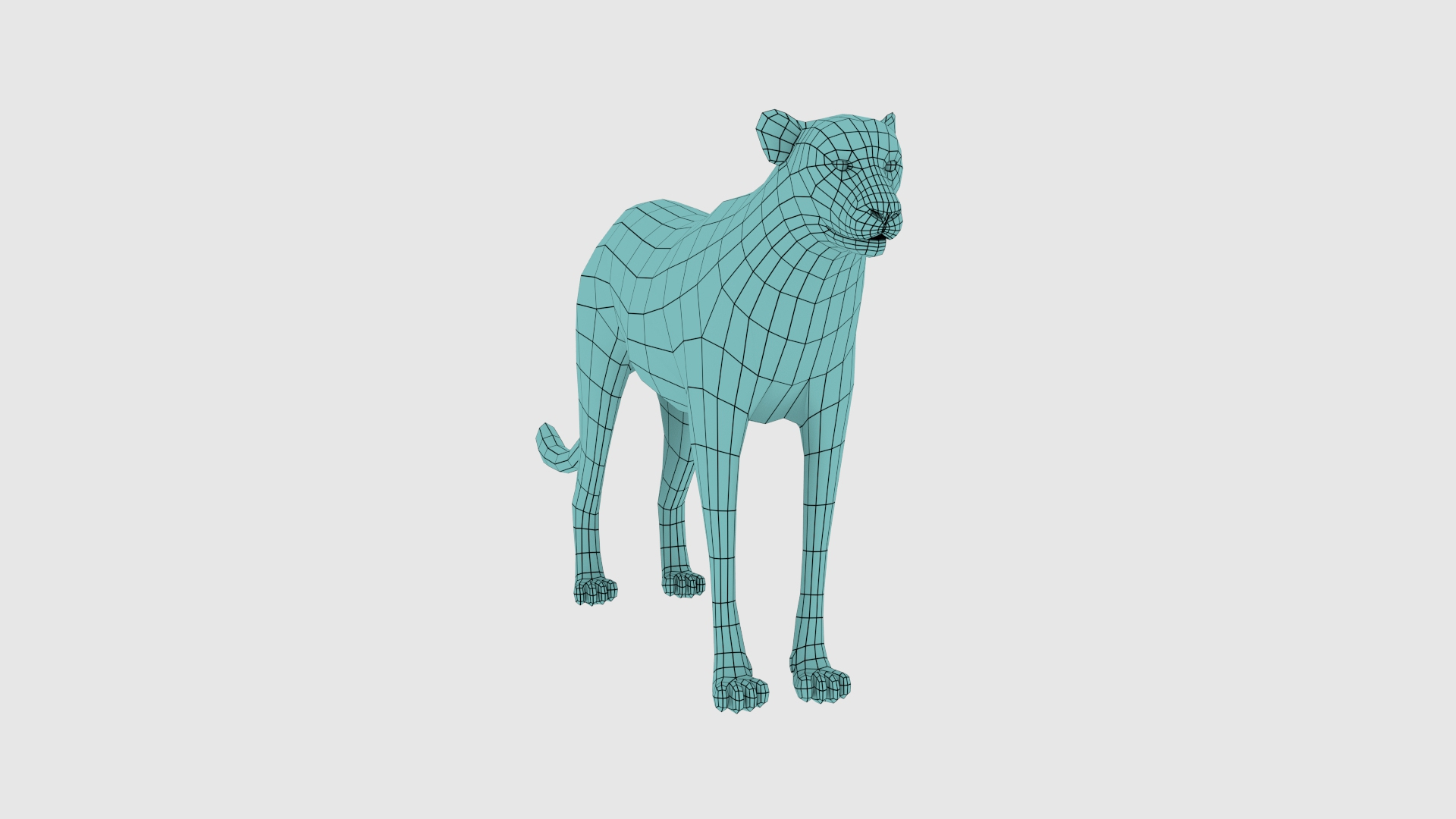 3D Cheetah Low Poly - TurboSquid 1744389