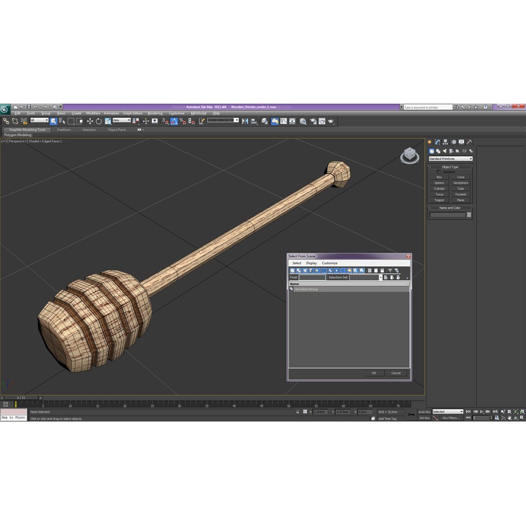 3d model wooden drizzler