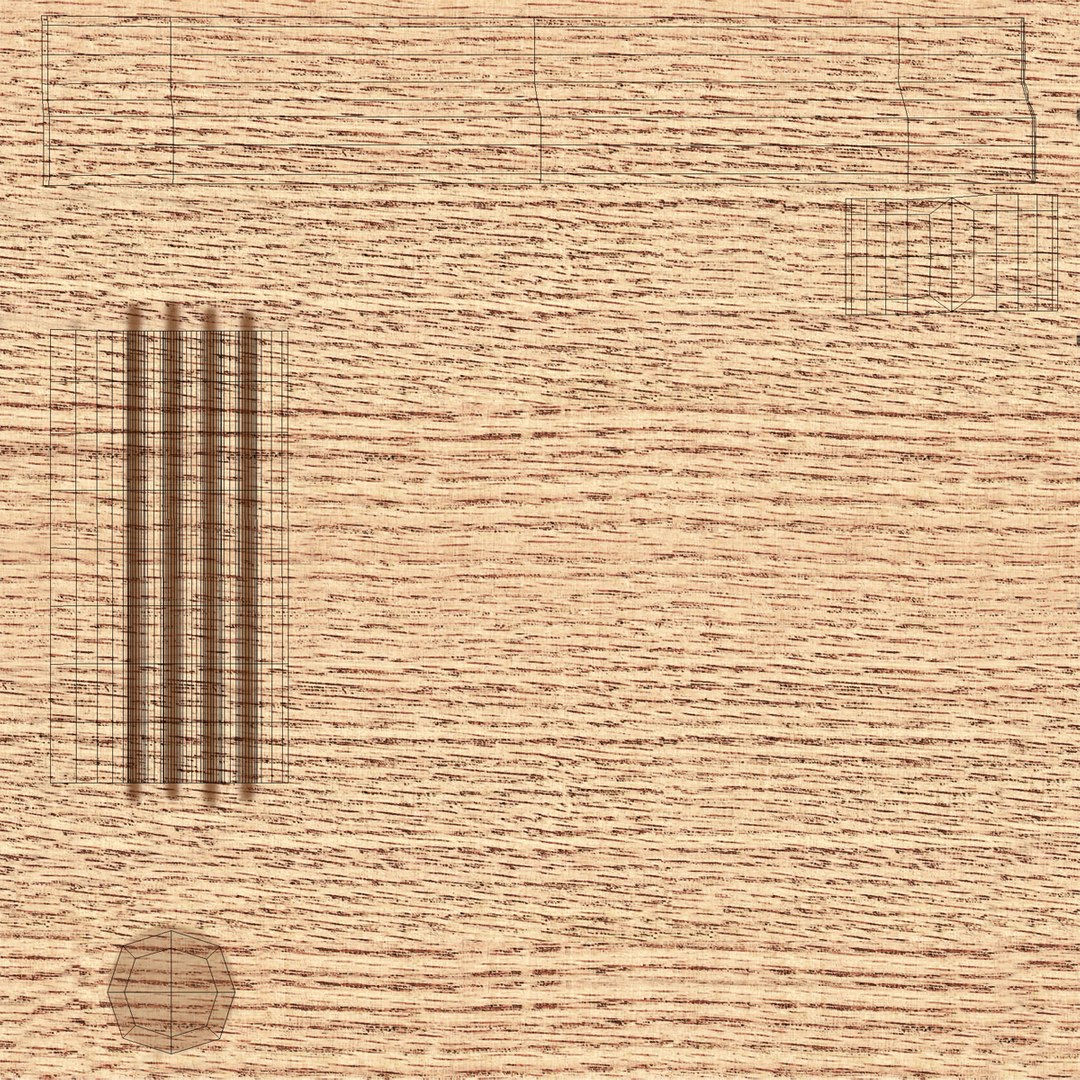 3d model wooden drizzler