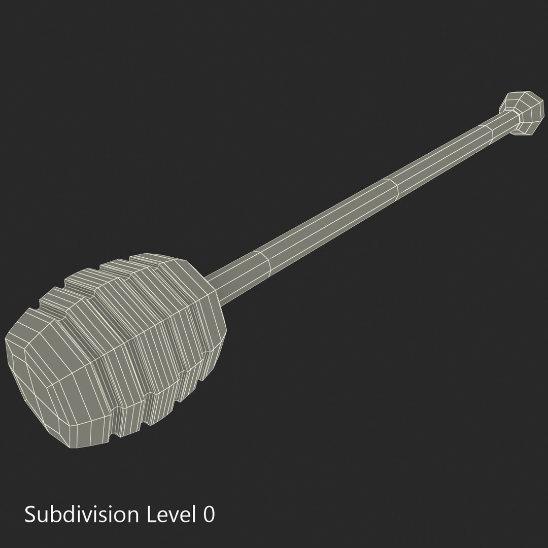 3d model wooden drizzler