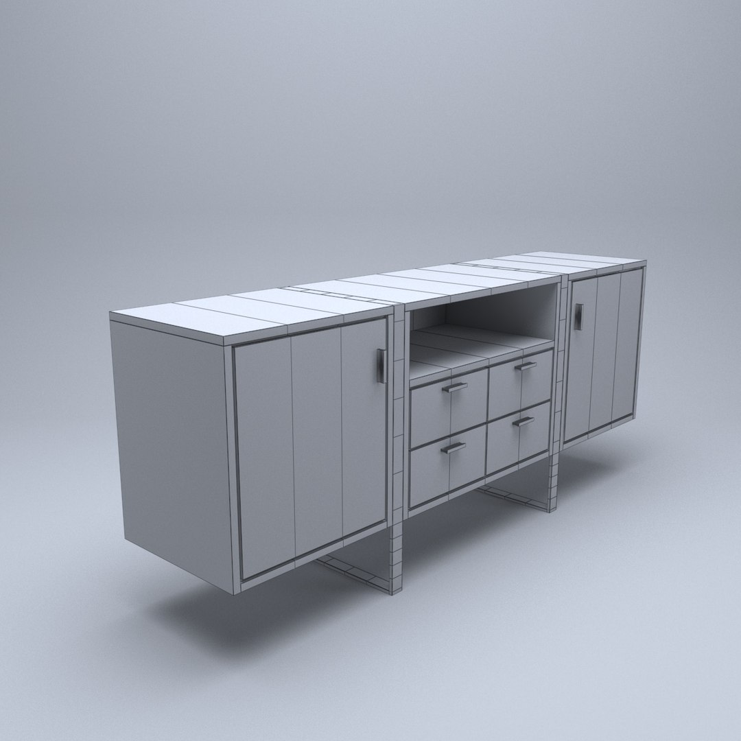 3D Cabinet Office Model - TurboSquid 1377711