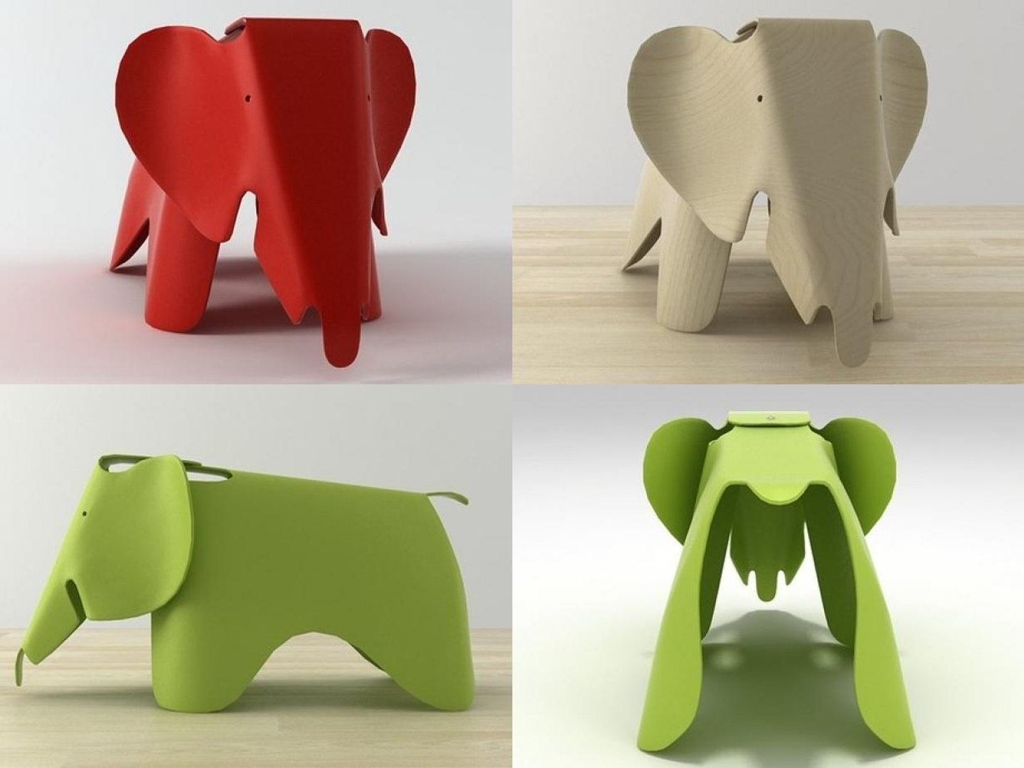 3D Eames Plywood Elephant Model - TurboSquid 1183214