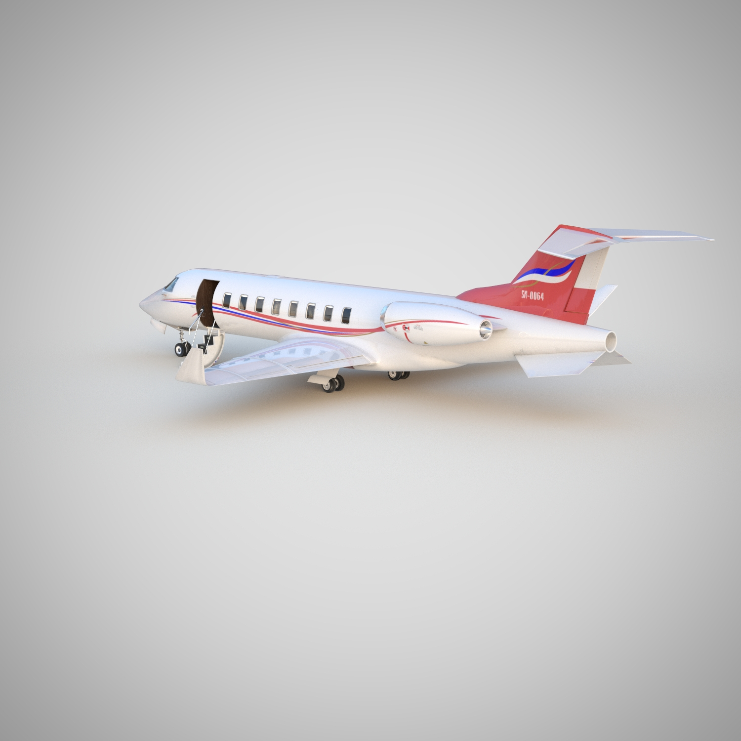 3d private jet