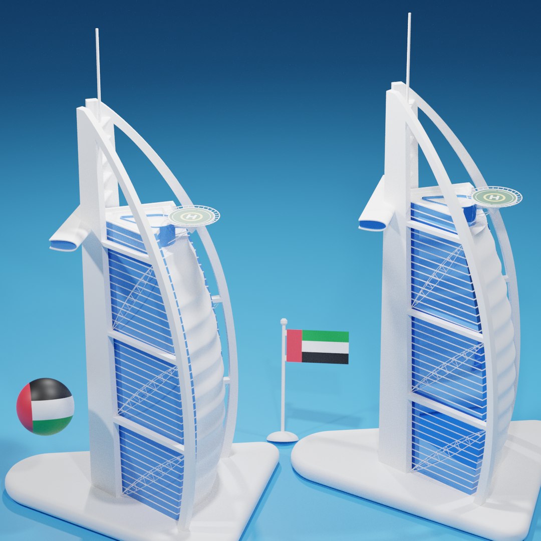 Burj Al Arab Hotel Dubai UAE 3D model - TurboSquid 2054309