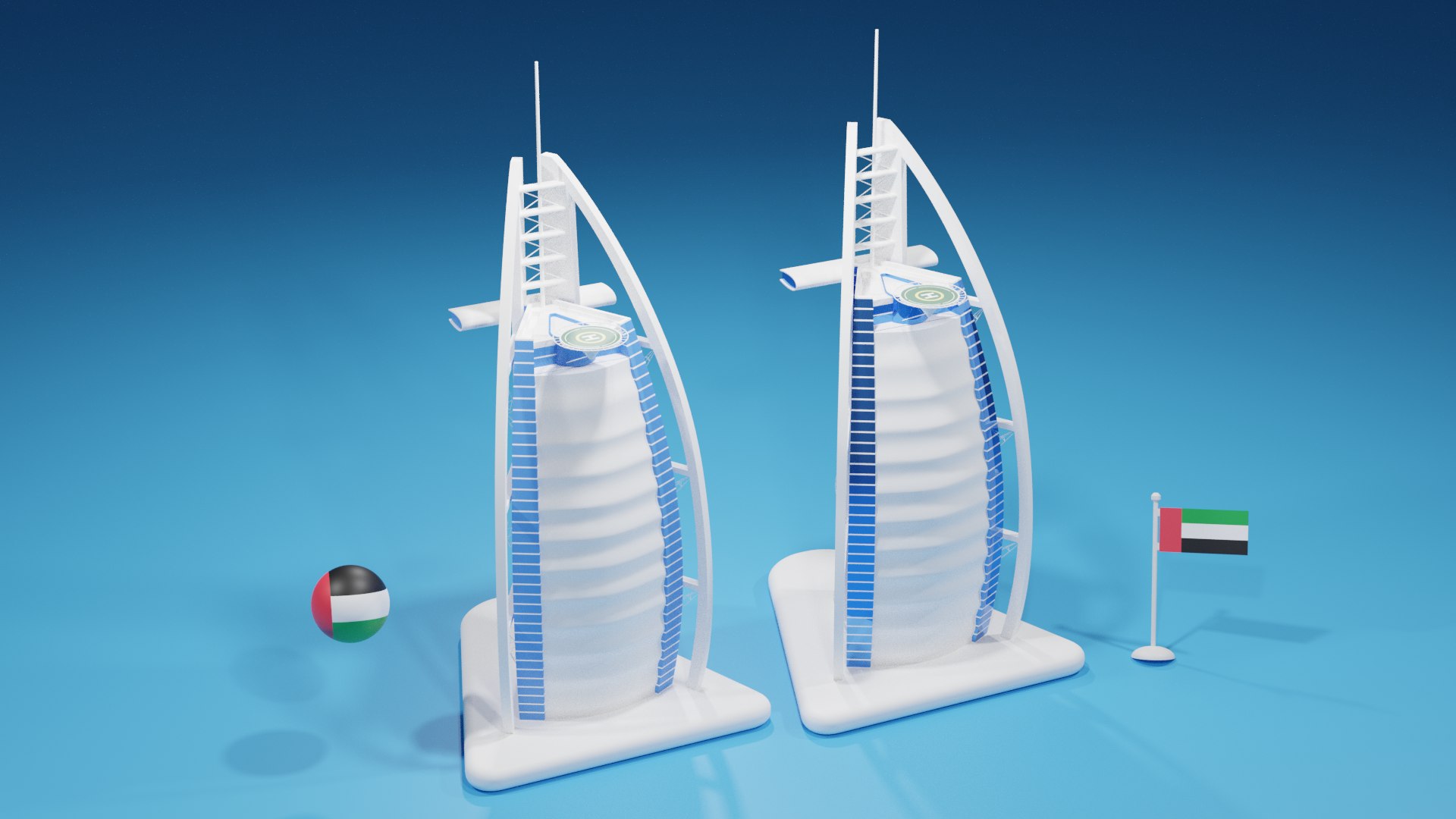 Burj Al Arab Hotel Dubai UAE 3D model - TurboSquid 2054309