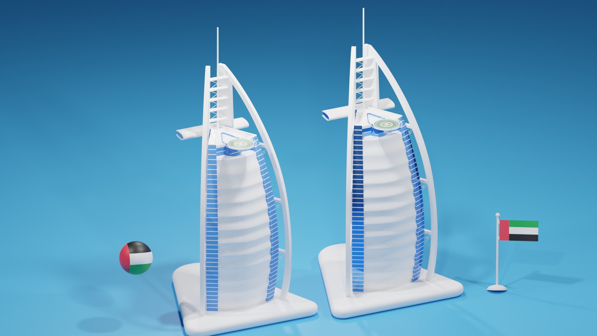 Burj Al Arab Hotel Dubai UAE 3D Model - TurboSquid 2054309