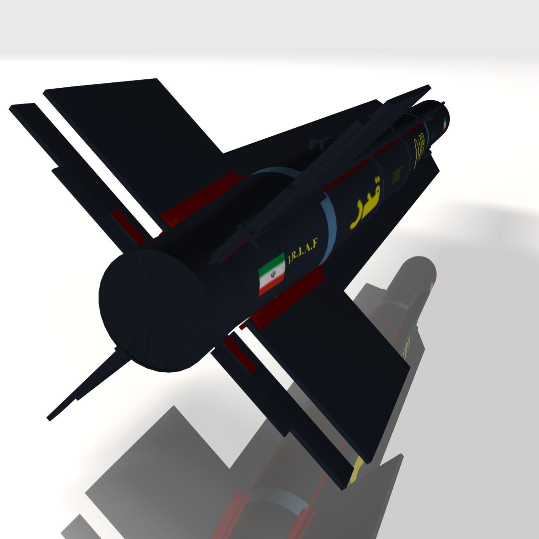 iranian qadr bomb 3d model