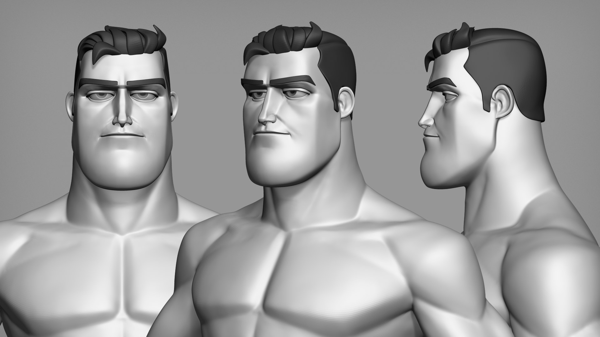 Cartoon Male Character Barry Full Body Base Mesh 3D Model 3D ...