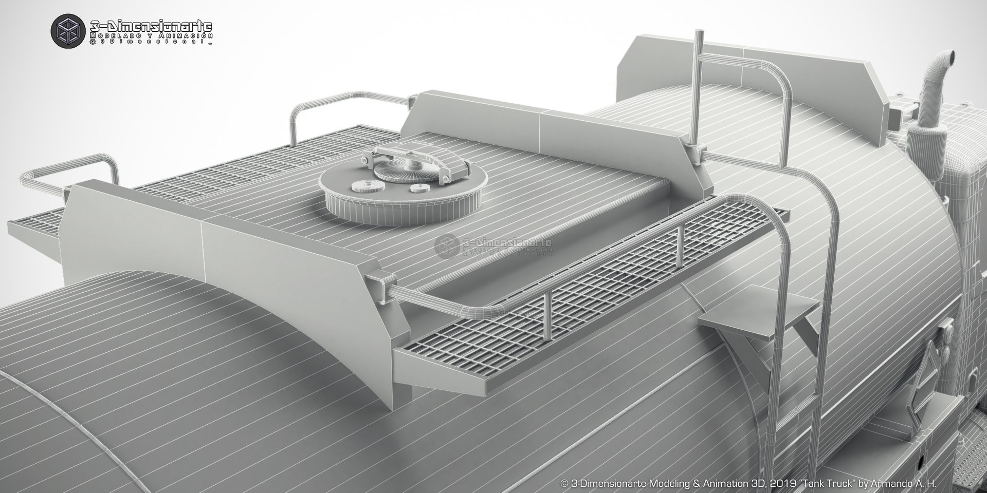 Tank truck 3D model - TurboSquid 1384634