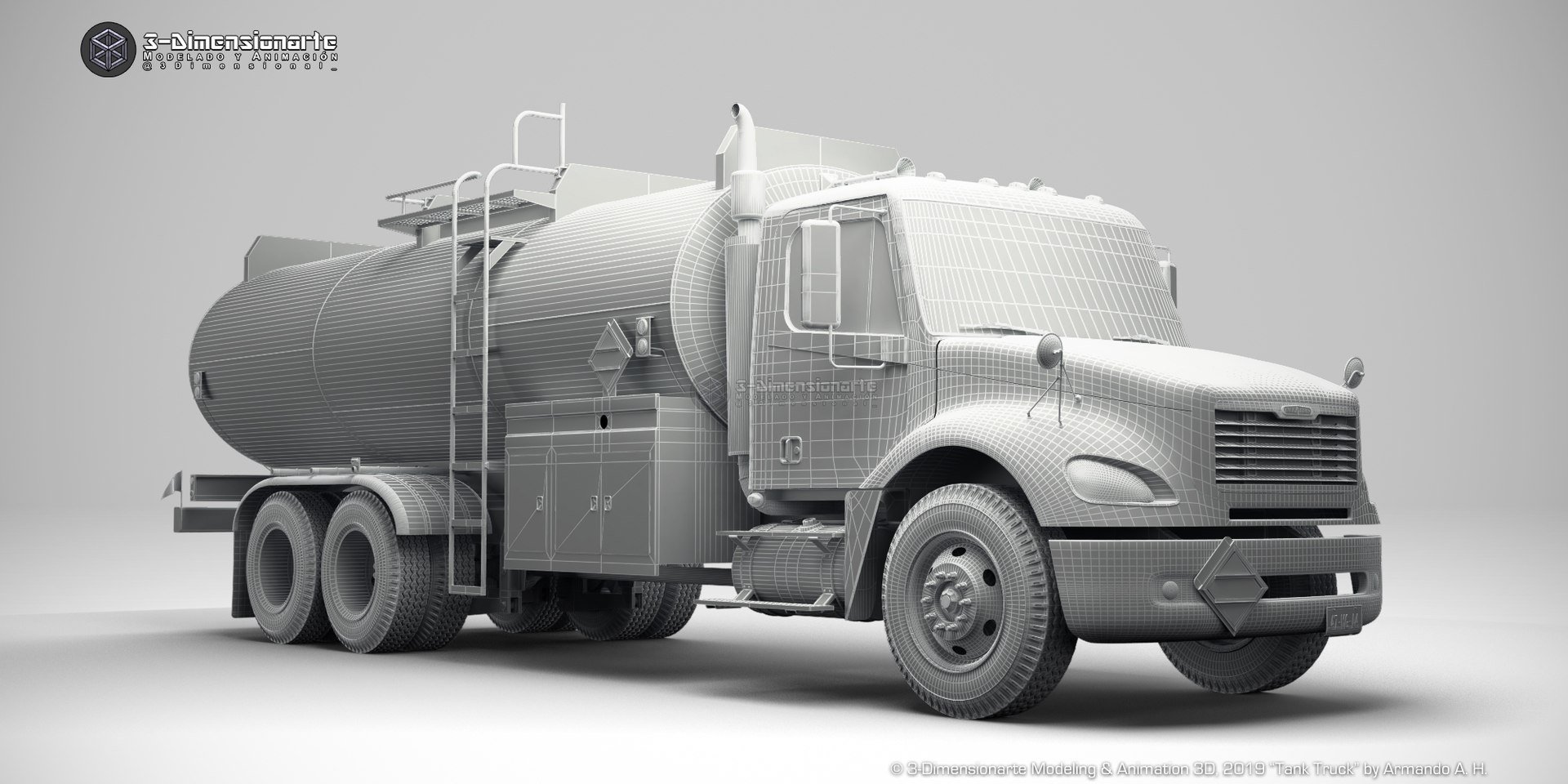 Tank truck 3D model - TurboSquid 1384634