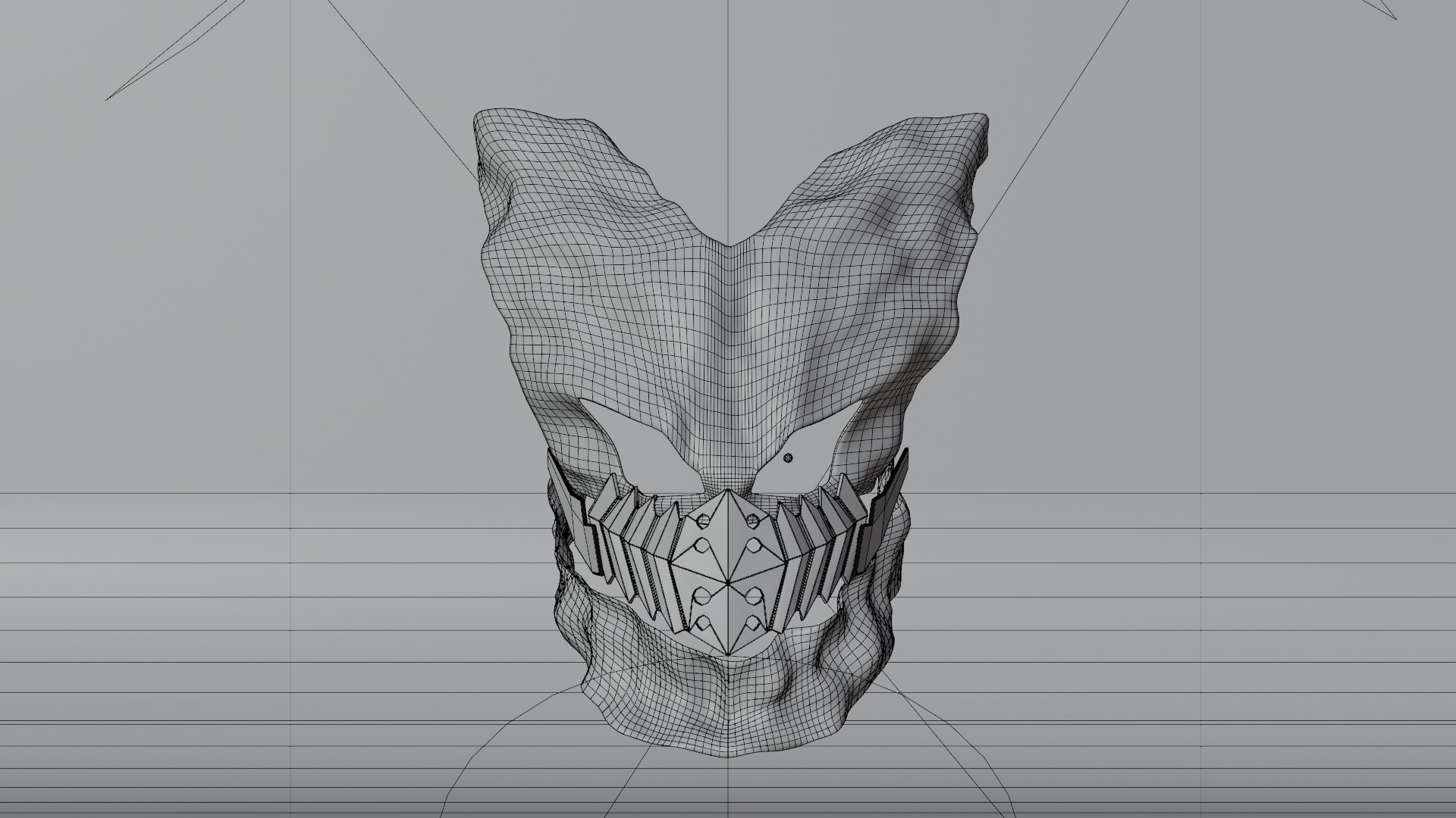 3D Vigilante Deku Mask With Cloth Disintegration Effect - TurboSquid ...