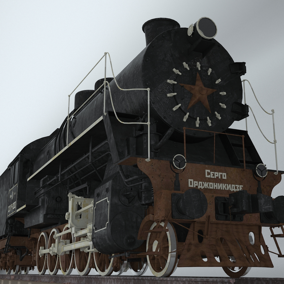 3ds max steam locomotive
