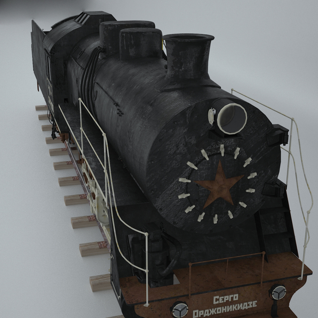 3ds max steam locomotive