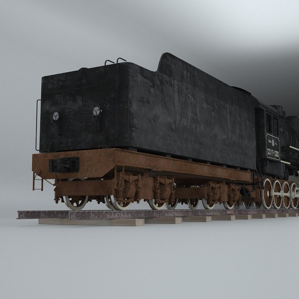 3ds max steam locomotive