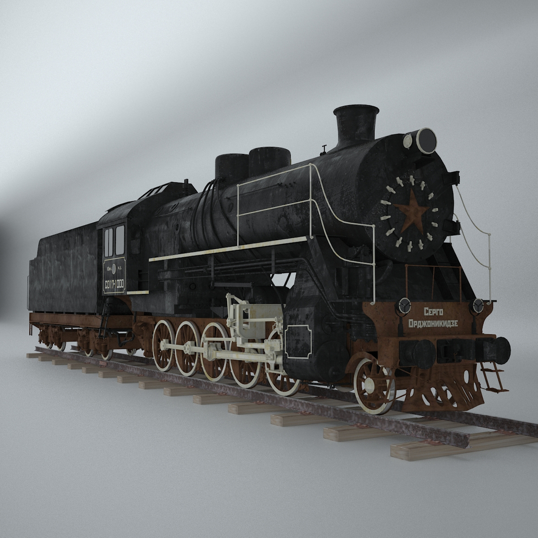3ds max steam locomotive
