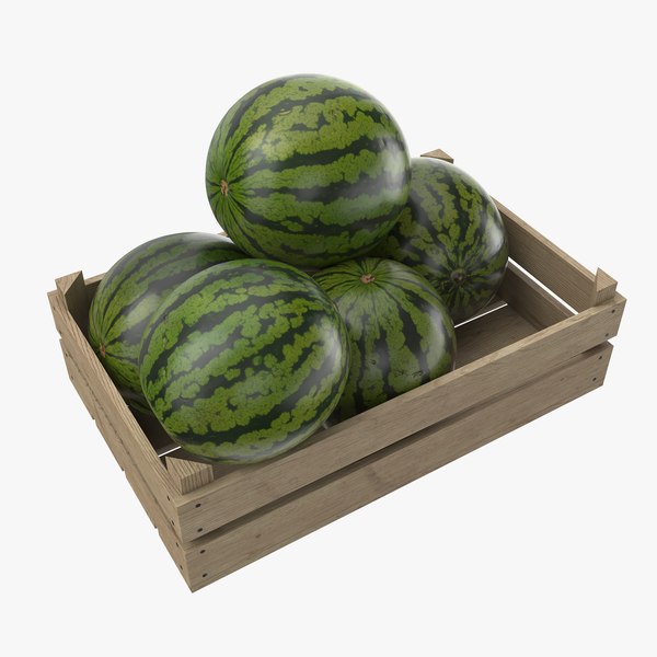 Watermelon Crate model - TurboSquid 1887958