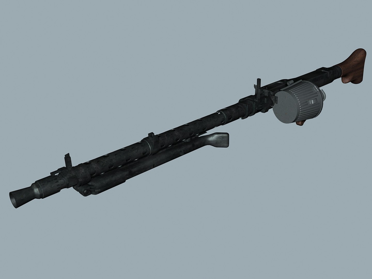 Wwii German Mg34 3d Model