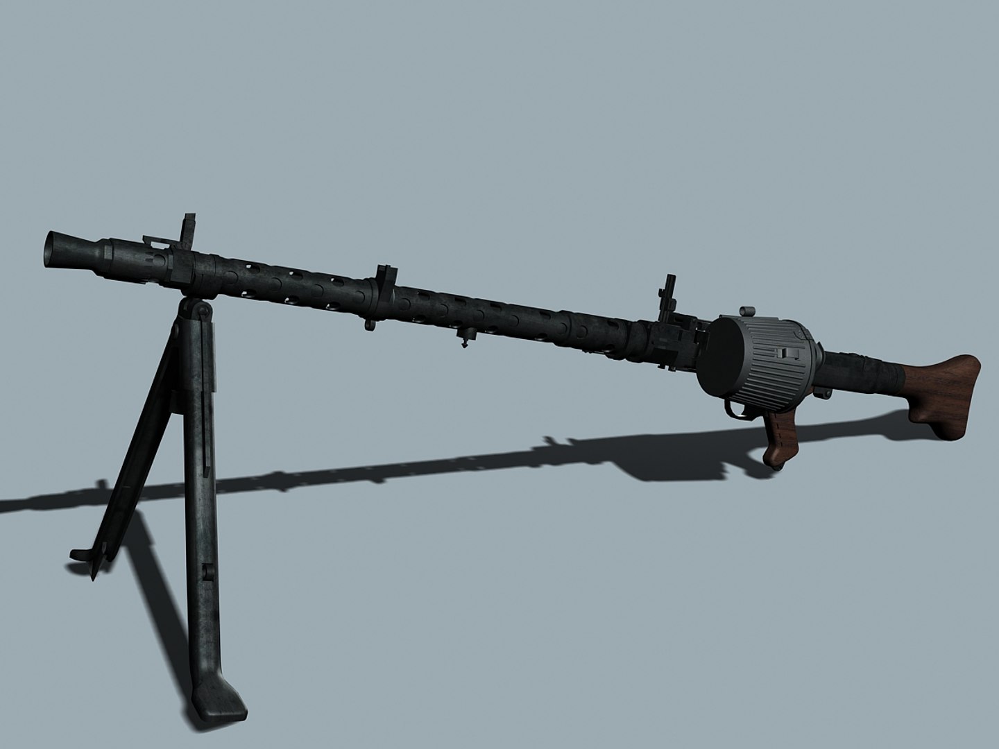 Wwii German Mg34 3d Model