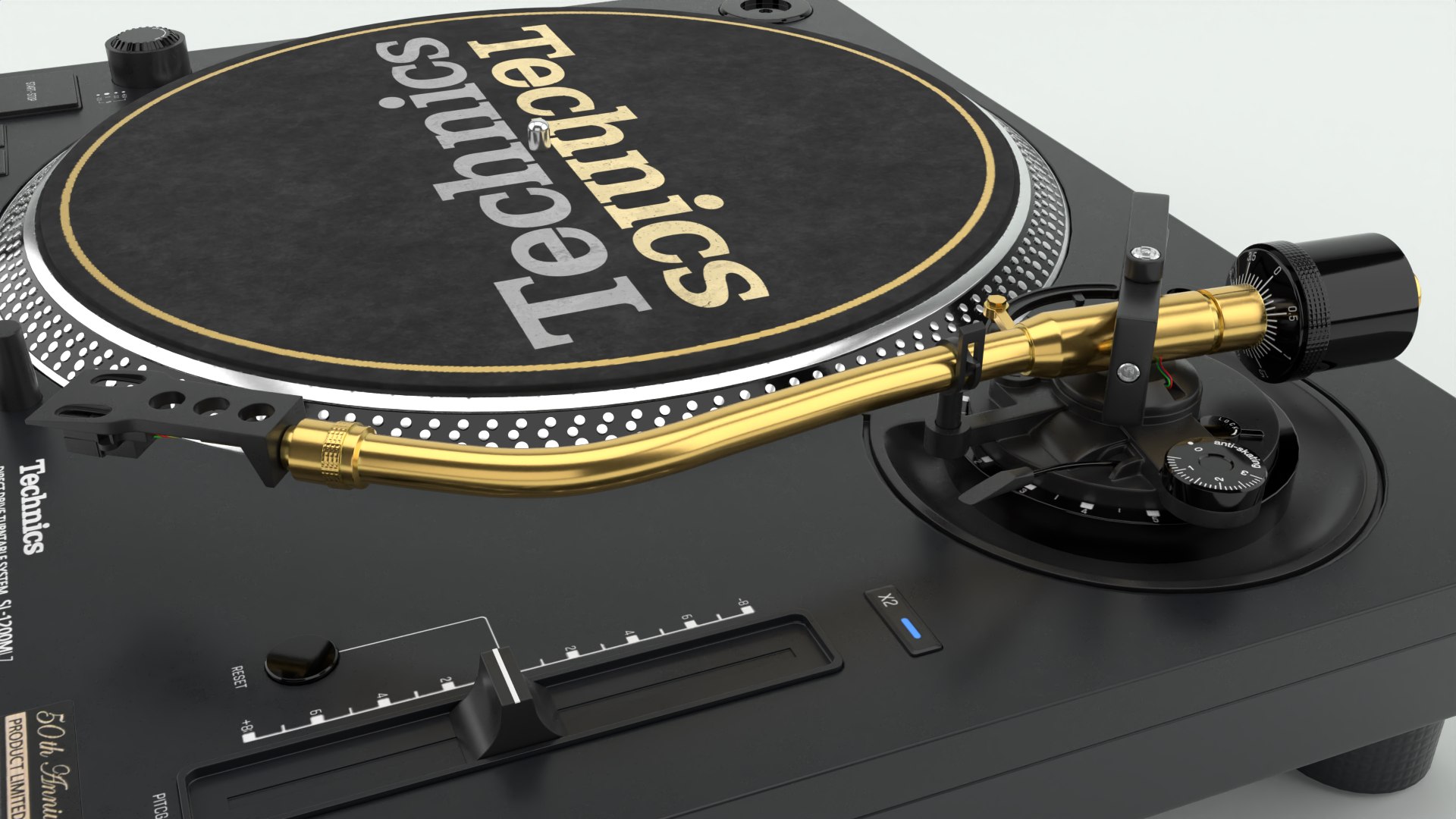 3D Technics SL-1200M7L Turntable Black Model - TurboSquid 2097442