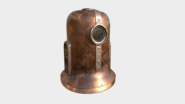 3D model Old Diving Helmet C01 Copper - Character Design Fashion ...