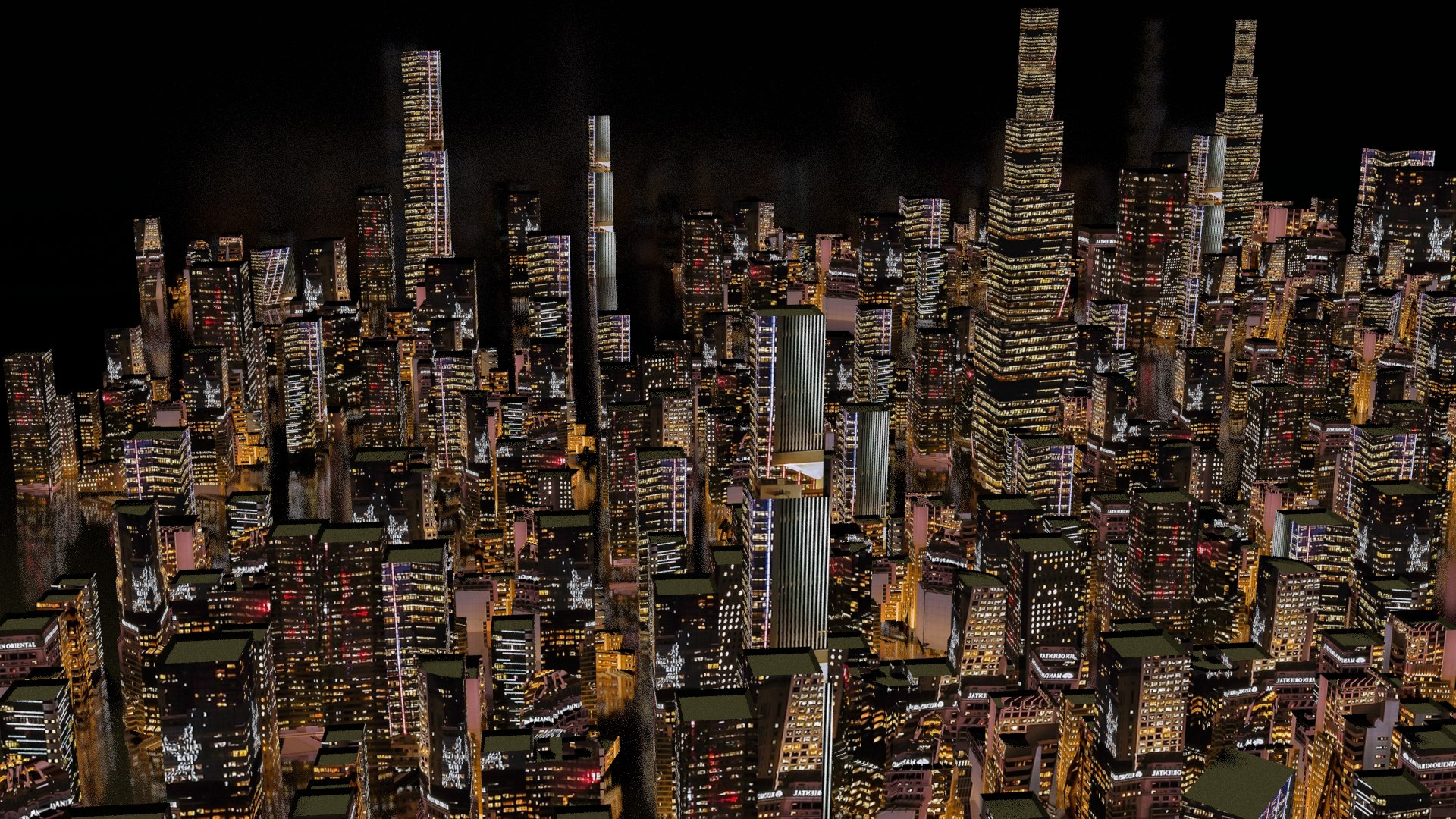 Large Scene Night 3D - TurboSquid 1549621